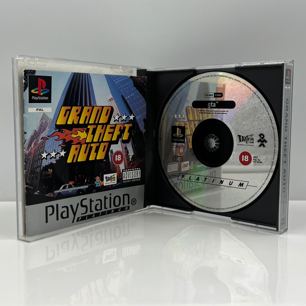 Pre-owned GRAND THEFT AUTO PLAYSTATION PLATINUM PS1 GAME INC MANUAL ...